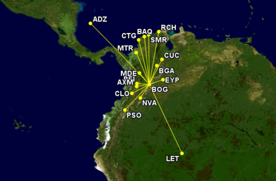 Map Of Airports In South America @ Ourairports – JMNG