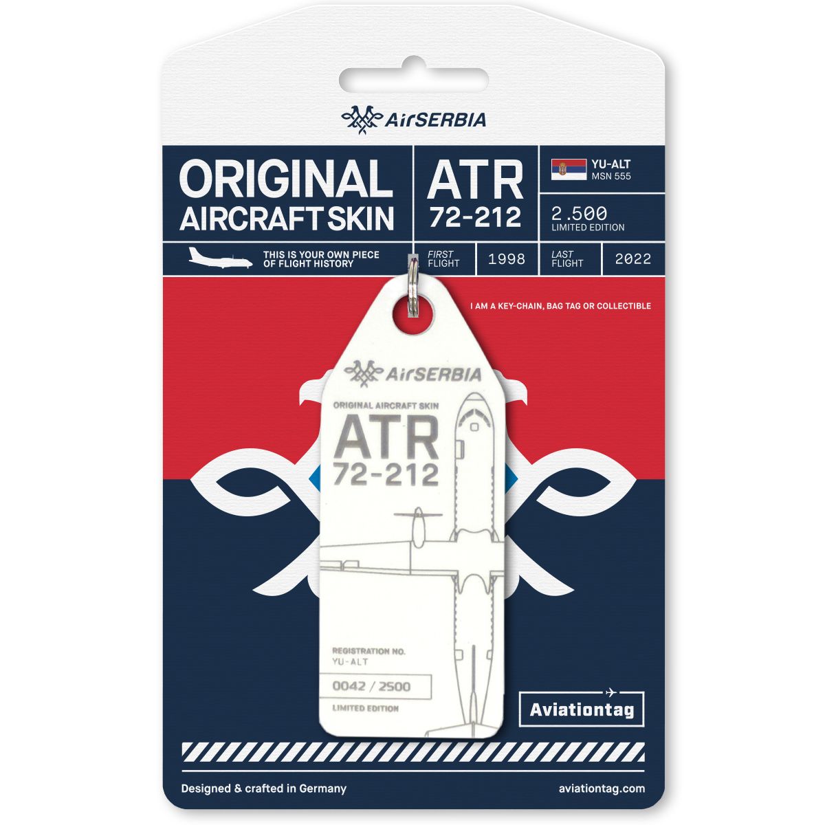 Air Serbia Celebrates 10th Anniversary With Tags Made From An ATR 72