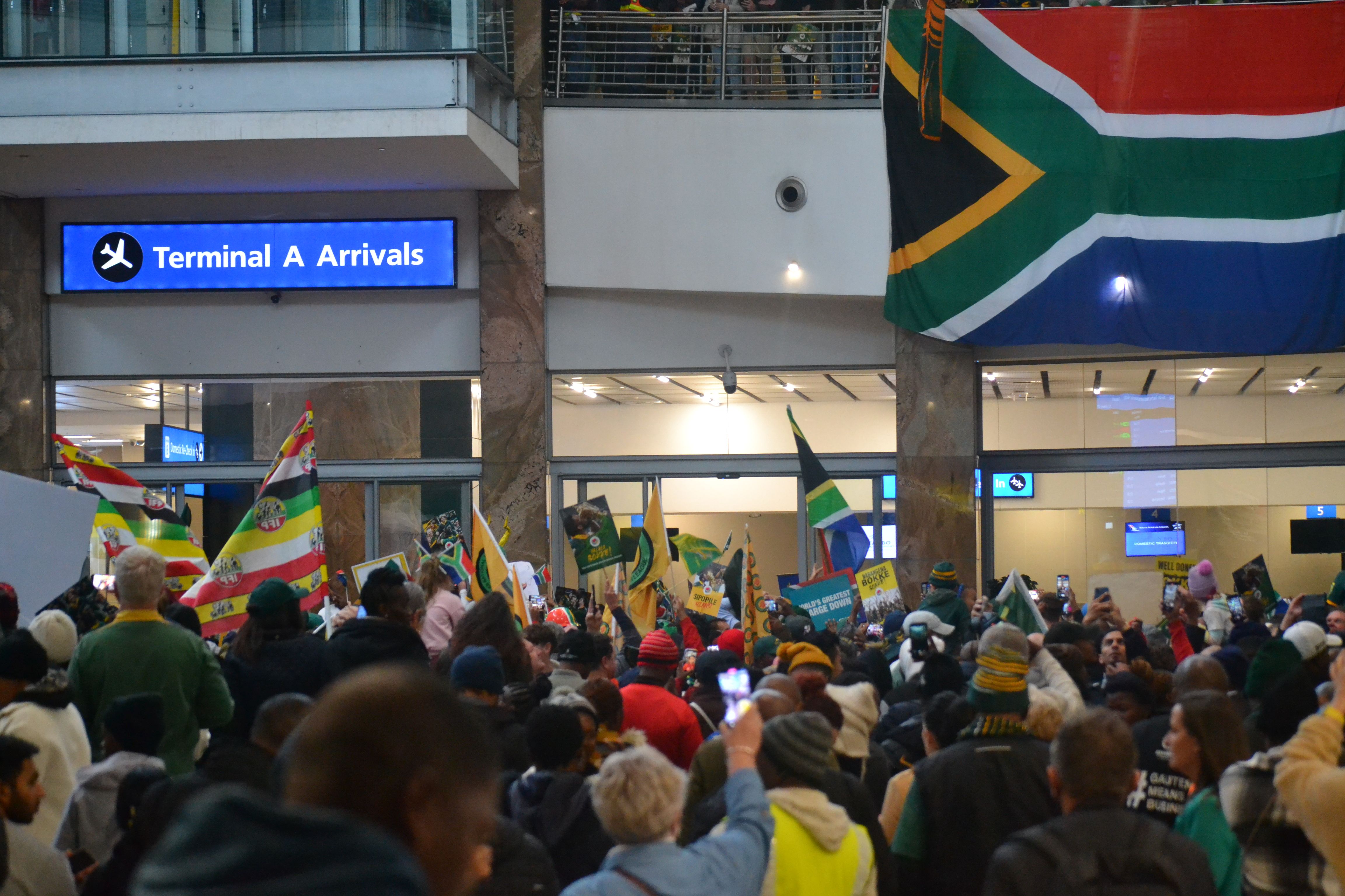 Emirates Flies The Springboks Rugby World Cup Winners Back To South Africa