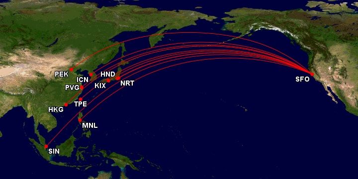 A Brief Guide To United Airlines' Asian Operations From San Francisco ...
