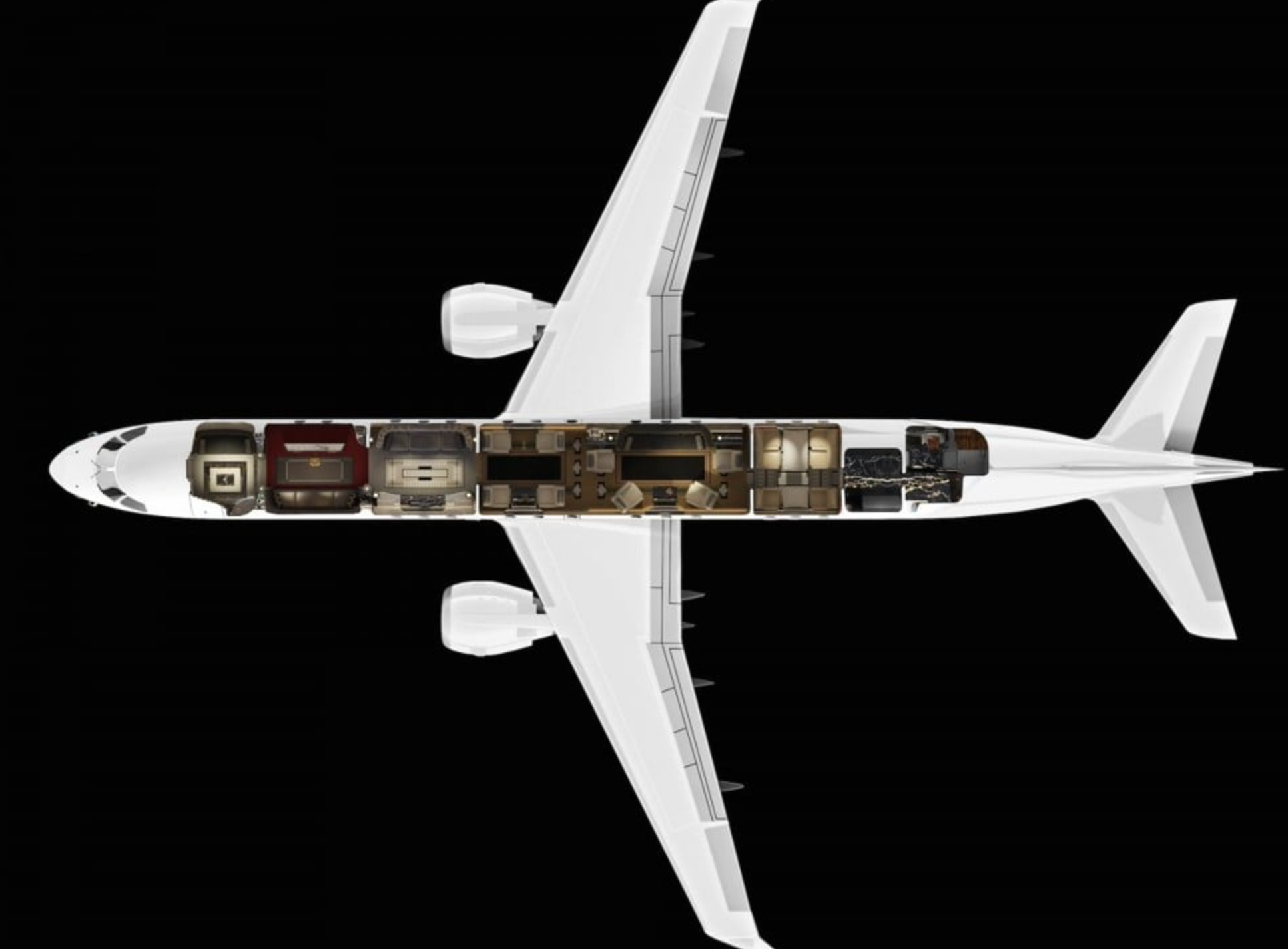 Hollywood Airship: Embraer's Private Jet Interior That Takes You Back ...