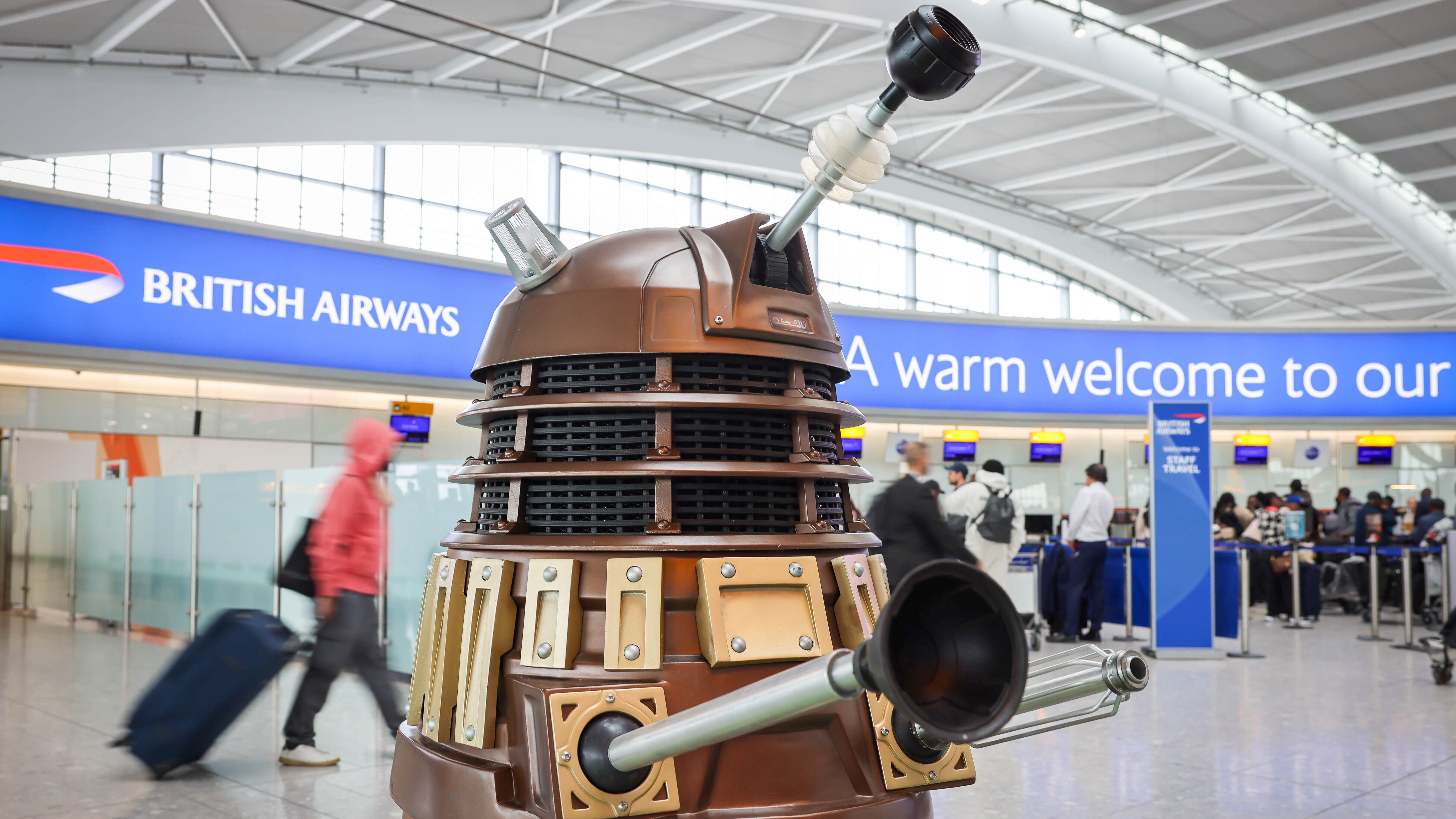 British Airways Marks New Doctor Who Partnership With Heathrow Dalek Visit