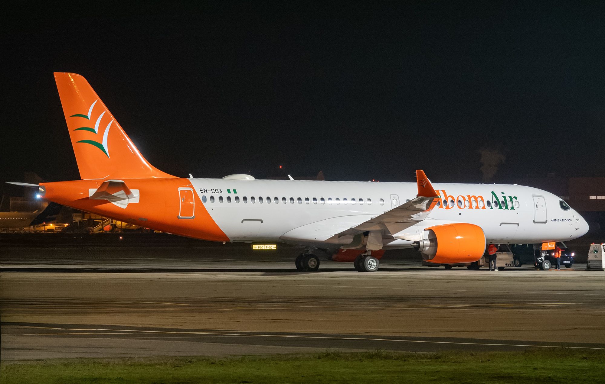 Ibom Air's 1st Airbus A220 Arrives in Nigeria