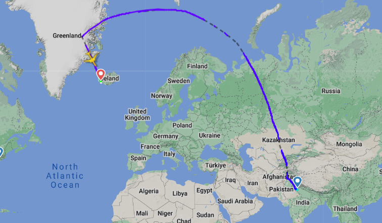 Newark-Bound Air India Boeing 777 Diverts To Iceland