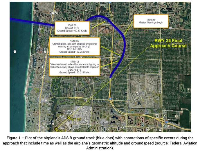 Bombardier Challenger Pilots Lost Both Engines Before Crash Landing On ...
