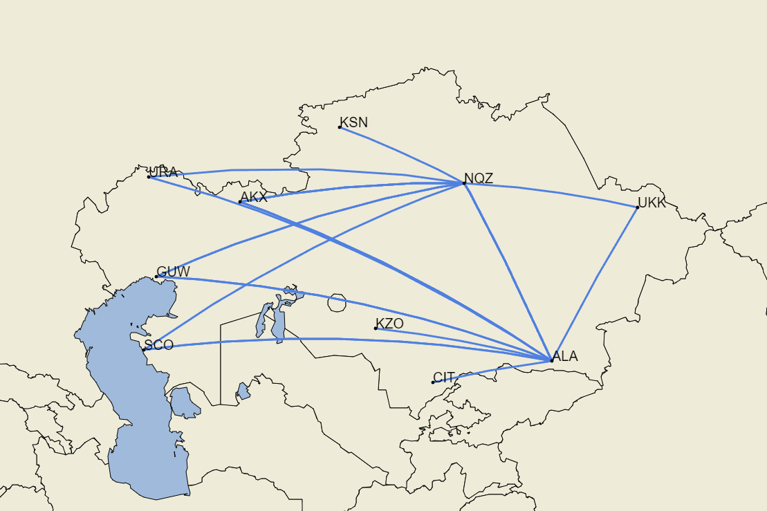 Air Astana - Routes | Simple Flying