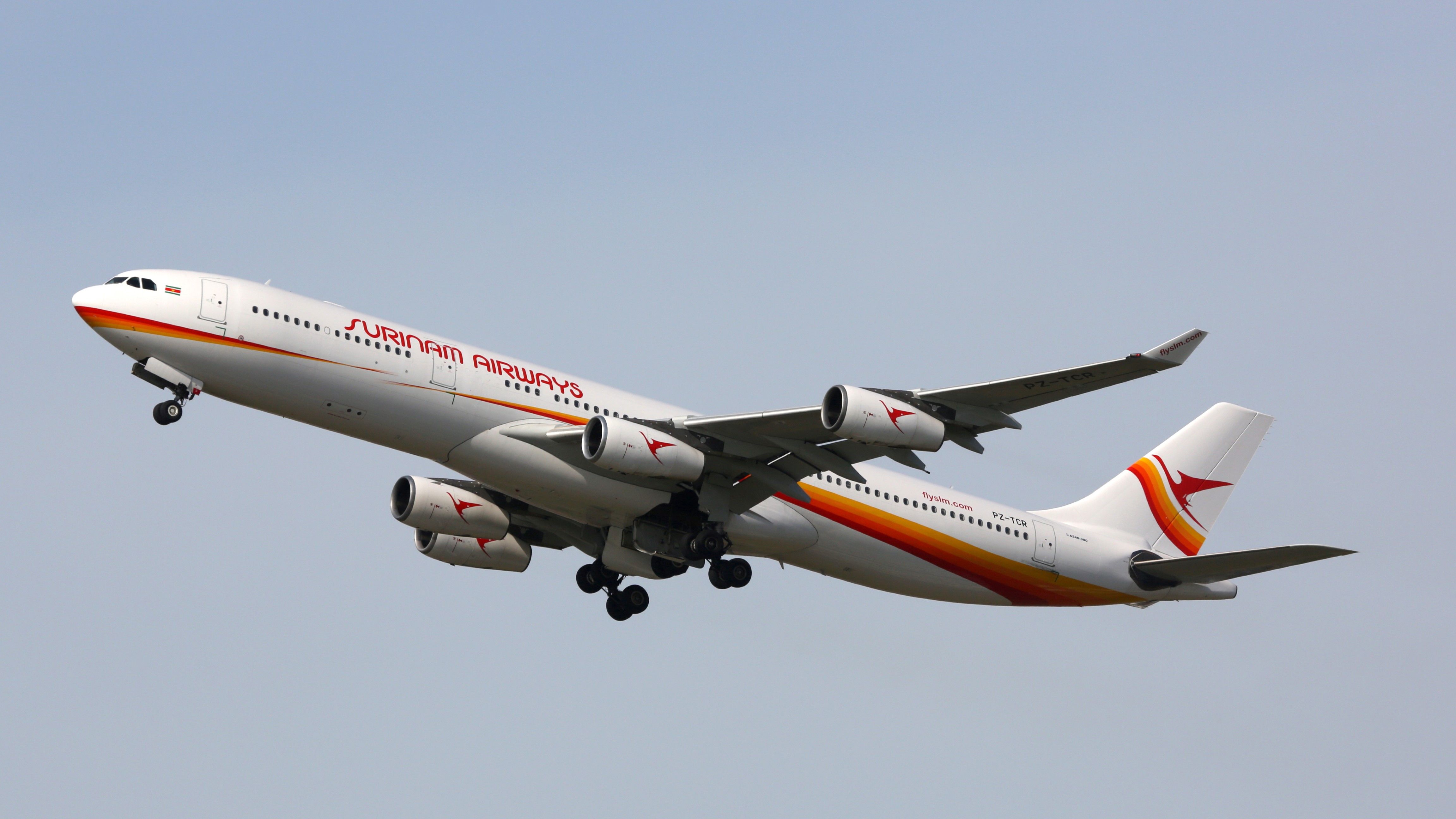 Surinam Airways Logo Two Six Decals 200 39 Boeing 747 300 (Surinam