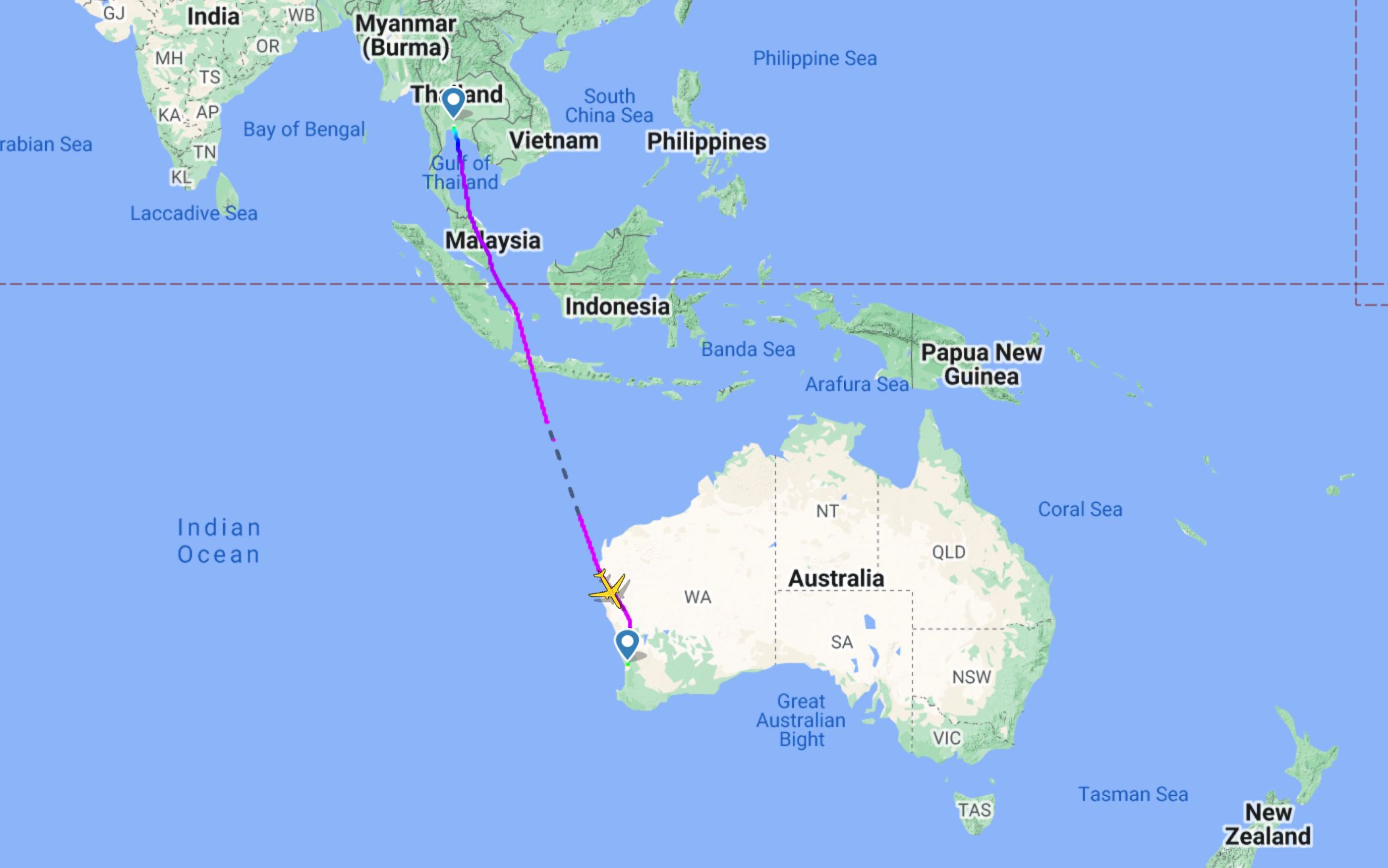 Perth Airport Welcomes Thai Airways Boeing 787 Daily Bangkok Flights