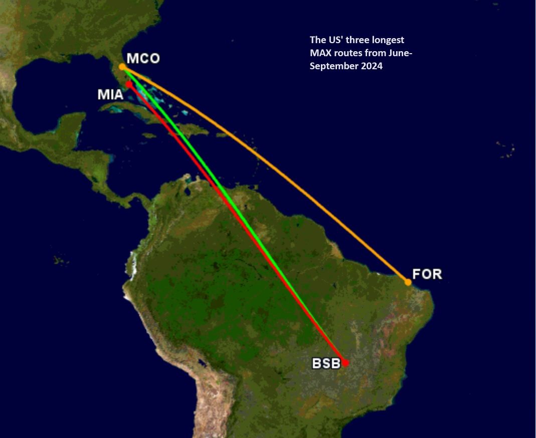 8 Hours 25 Minutes: GOL Schedules The US’ 2nd Longest Boeing 737 MAX Flight