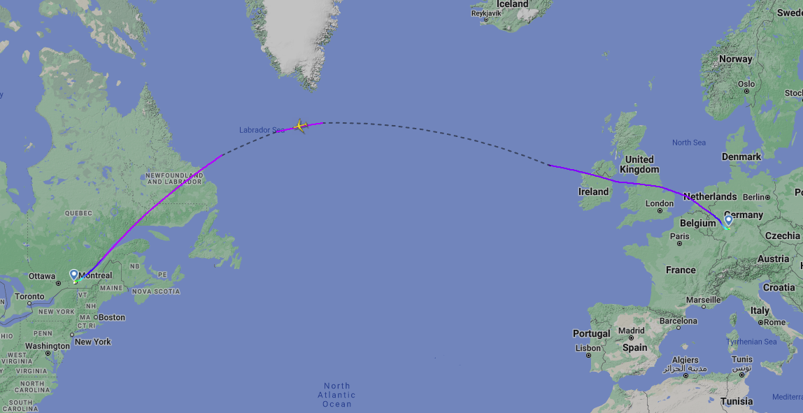 Flight Review: Air Canada's Airbus A330 Economy Cabin To Montreal