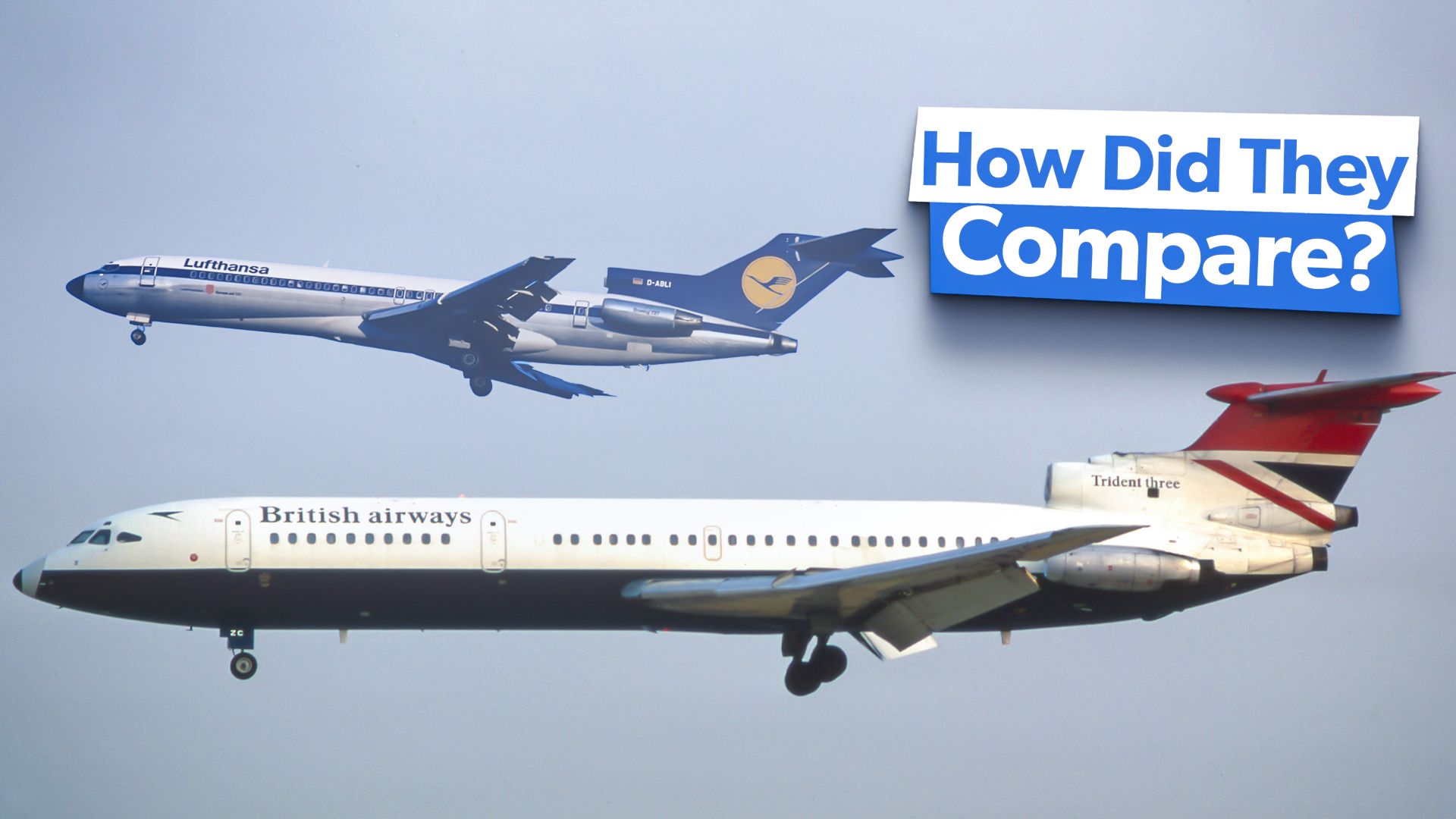 Primeros Trijets: ¿Cómo se compara el Hawker Siddeley Trident con el Boeing 727?