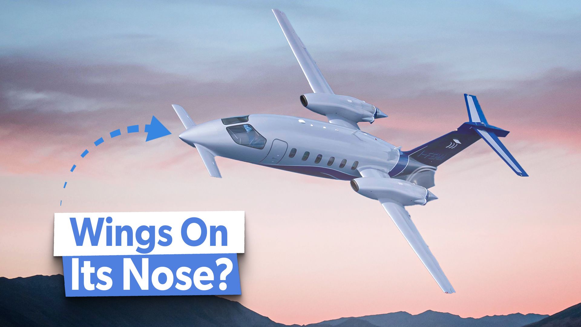 Why Does The Piaggio P.180 Avanti Have Wings On Its Nose?