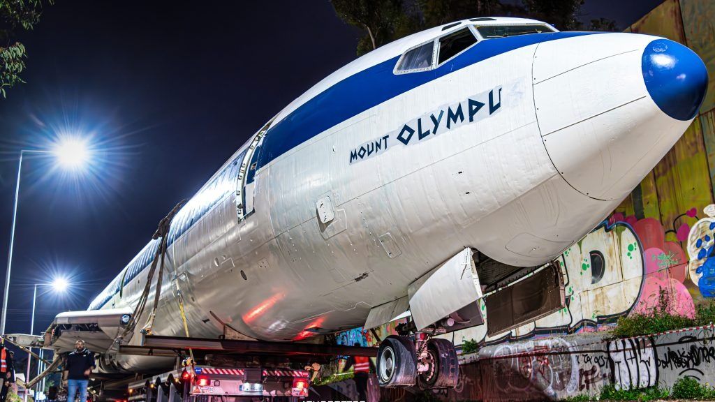 Iconic Boeing 727 From Olympic Airways Restored And Showcased In Athens