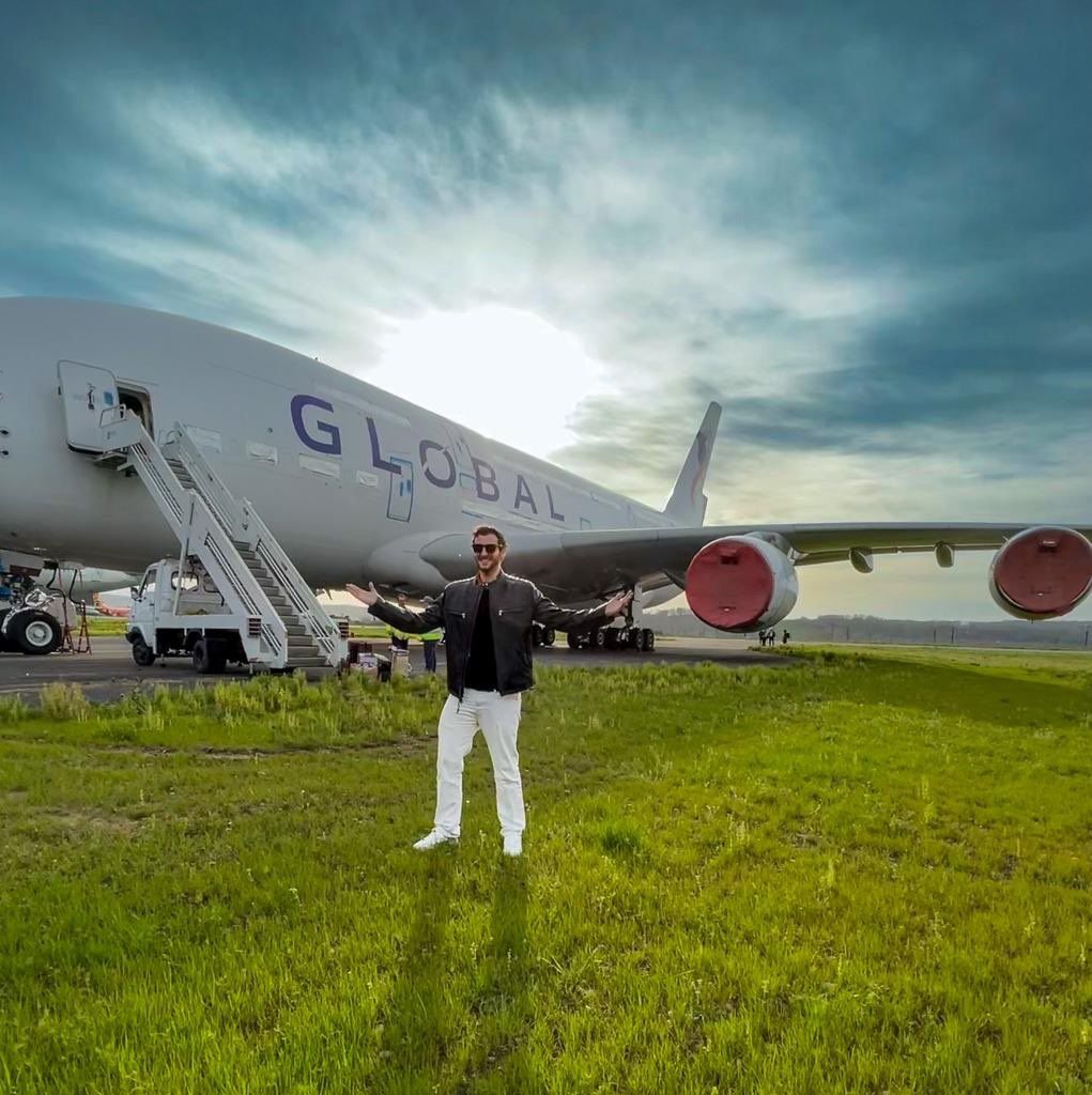 Superjumbo Hopes: Global Airlines Flies Its First Airbus A380 To The UK