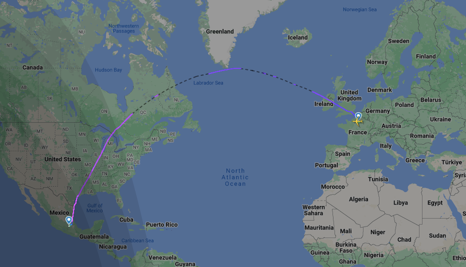 Why Do Transatlantic Flights Pass Over Greenland?