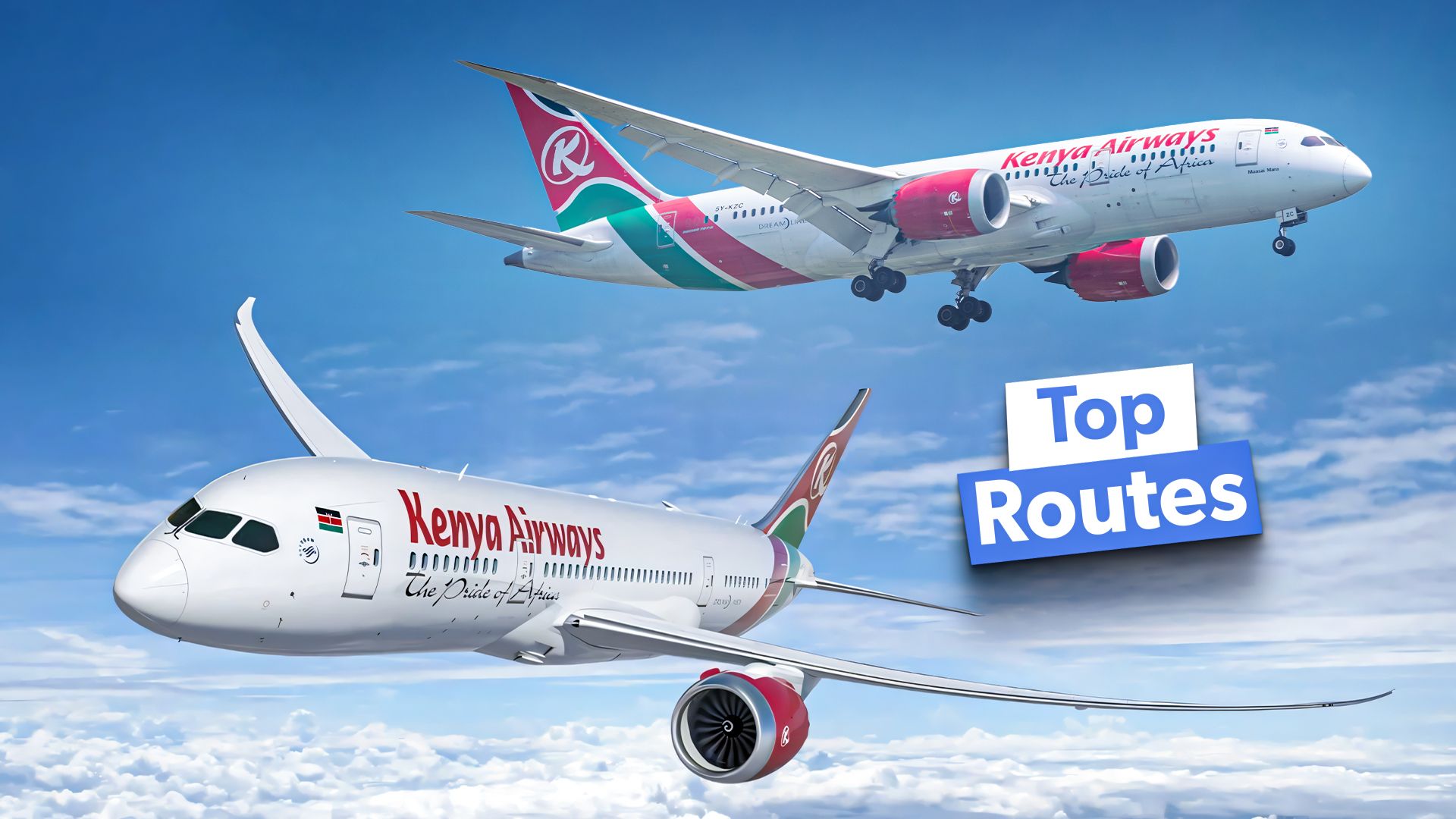 Top 5: The Kenya Airways Boeing 787 Routes With The Most Available Seat ...