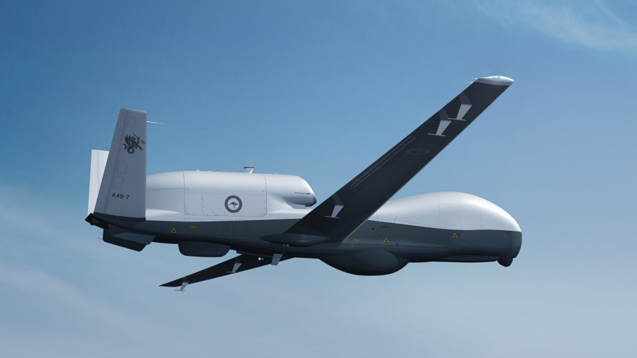 Entrega del primer sistema de apoyo terrestre UAV MQ-4C Triton de la Real Fuerza Aérea Australiana