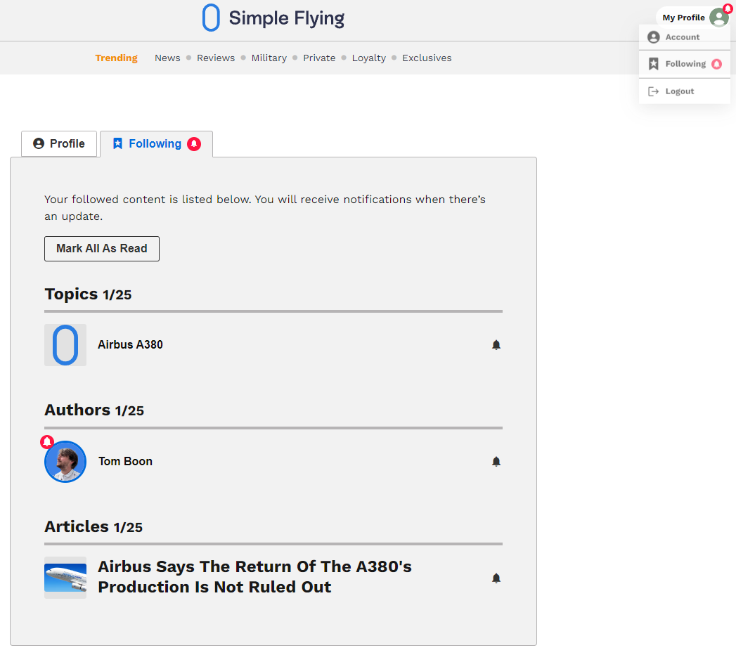 Announcement: New Simple Flying Commenting System
