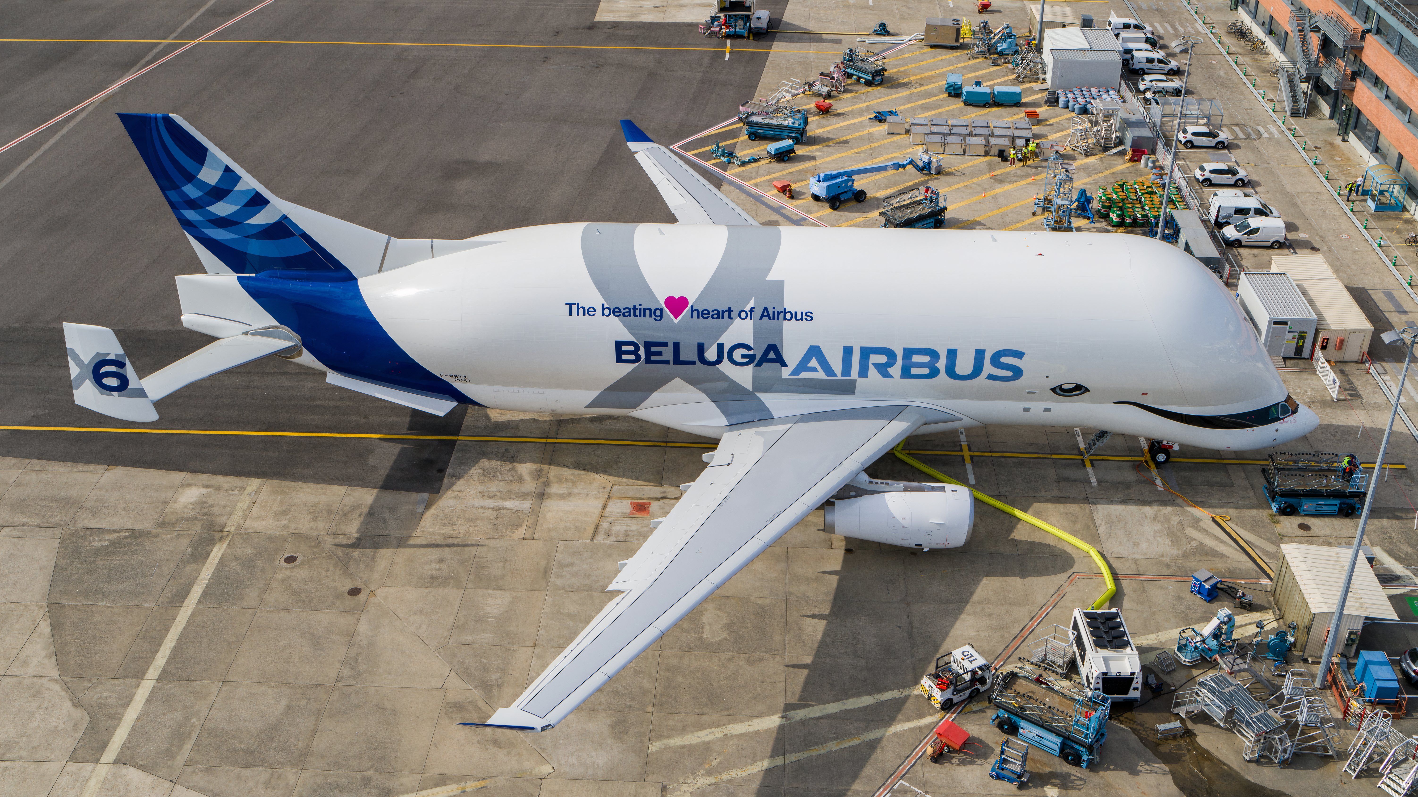 Airbus Beluga Makes Rare Stop At London Heathrow Airport To Deliver British Airways A350 Parts