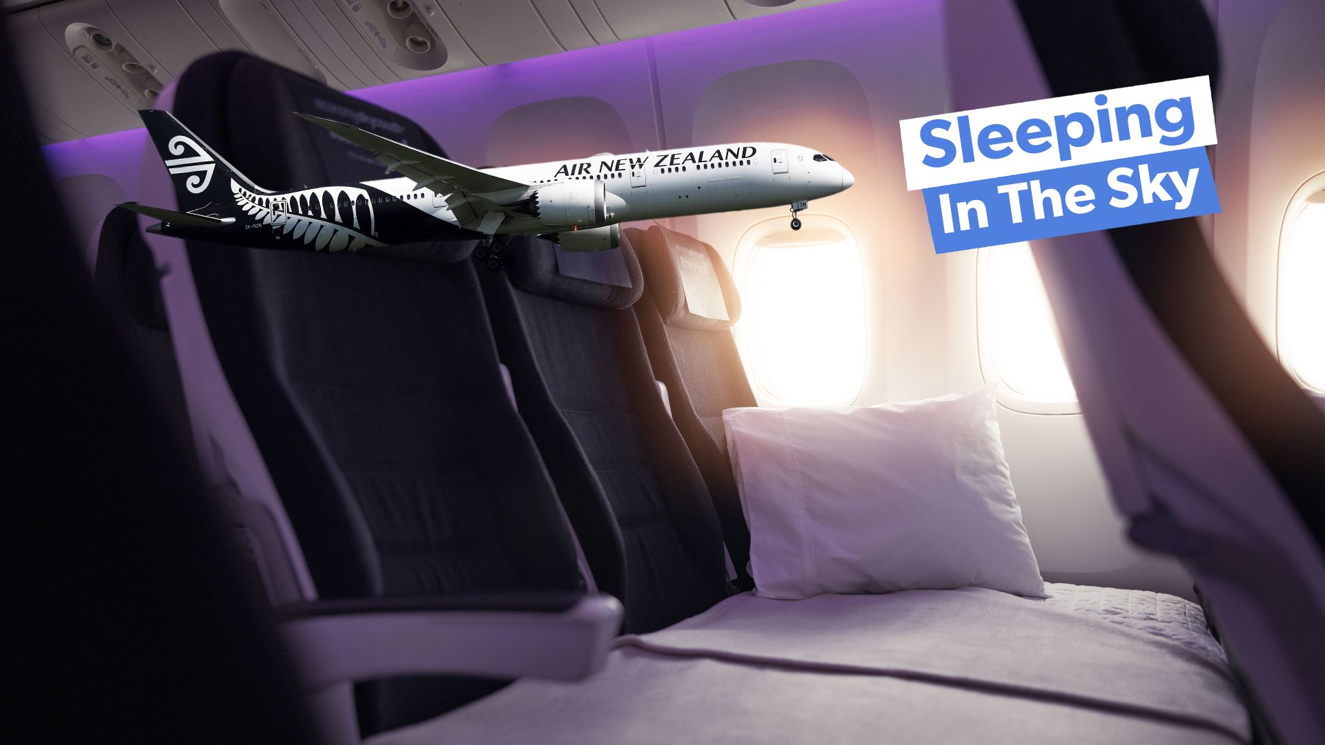 The Air New Zealand Aircraft That Feature A Cozy Skycouch In Economy