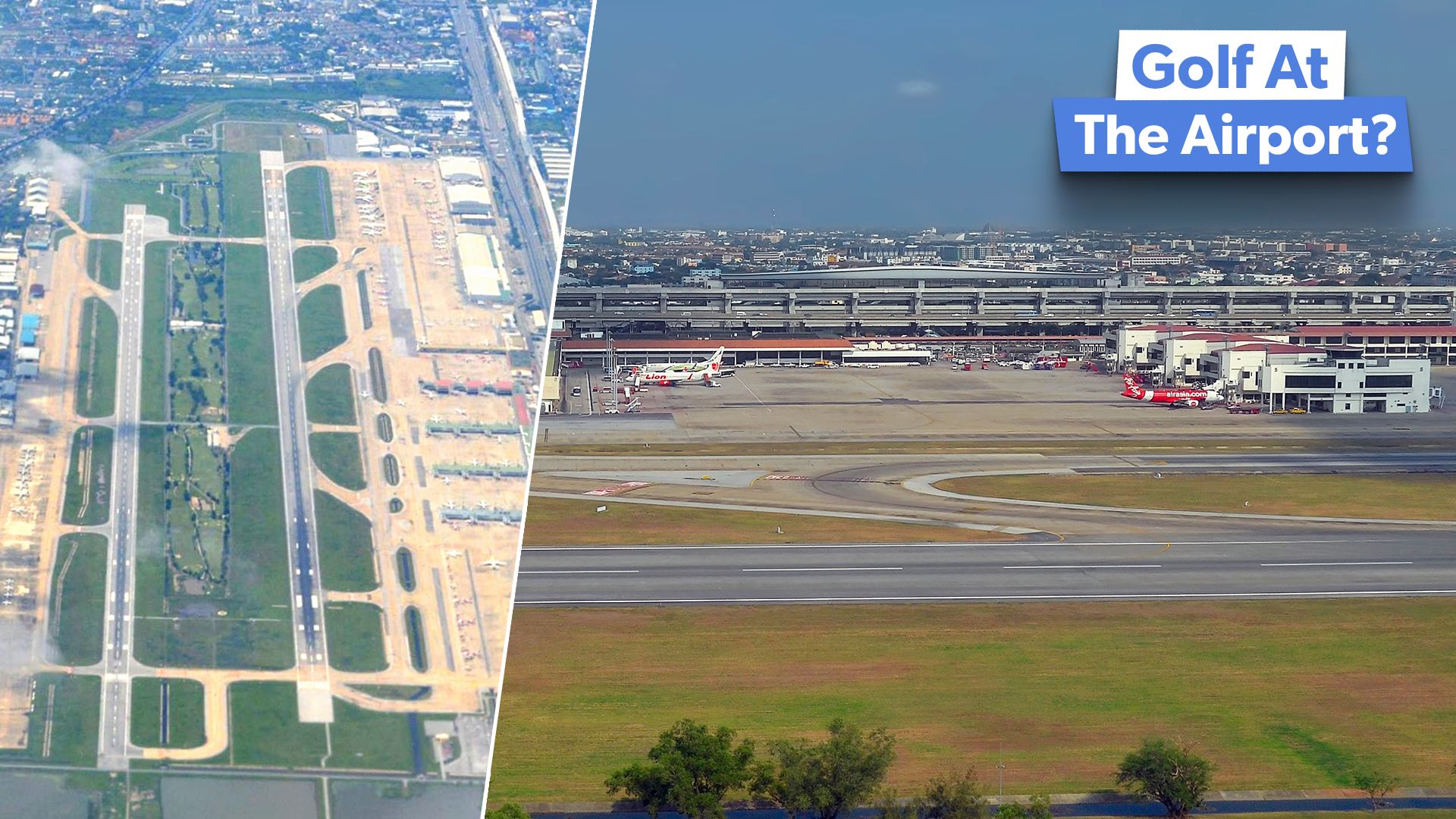 Bangkok Don Mueang Airport Has A Golf Course Between Its Runways: Here ...