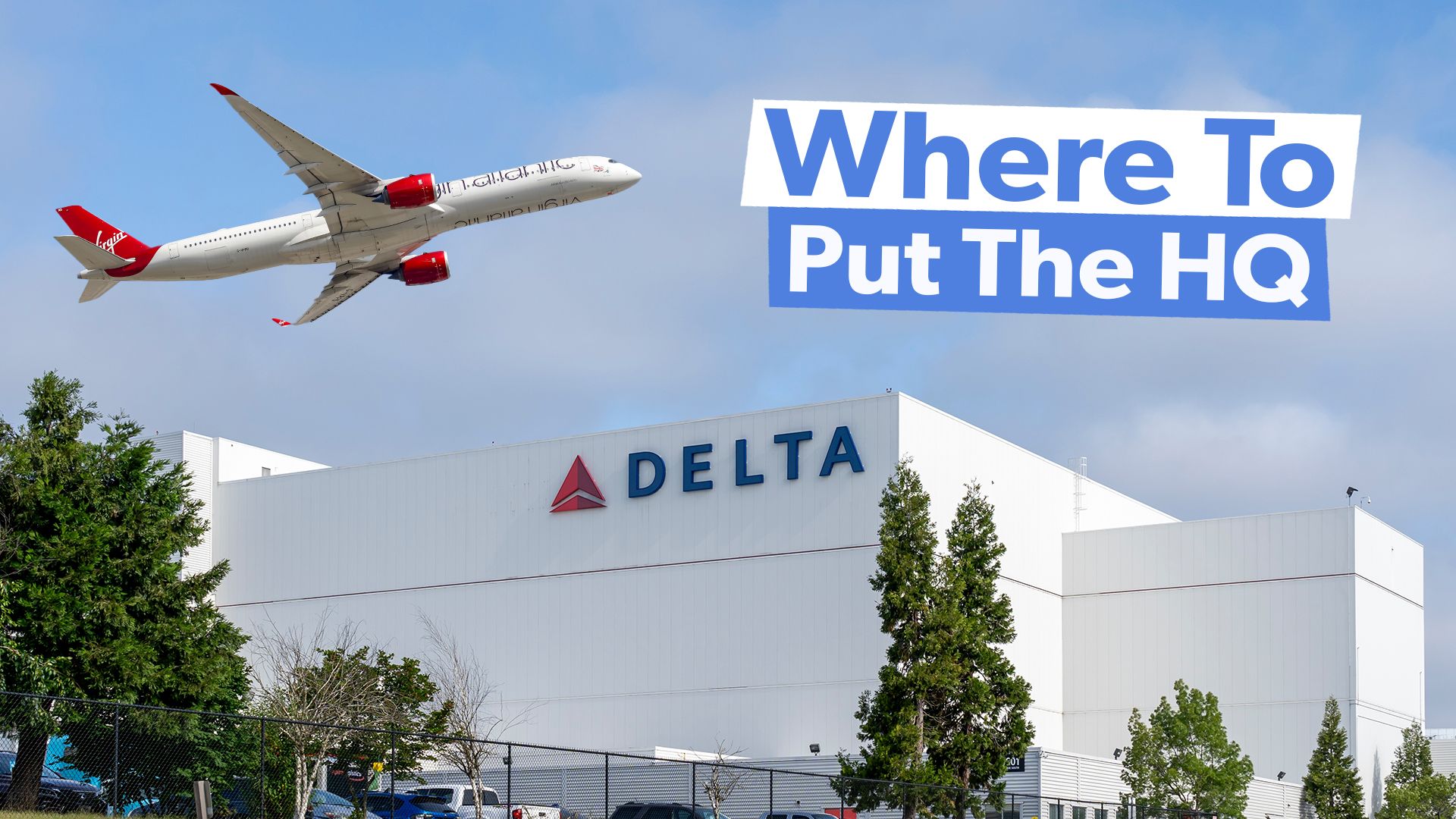Where do airlines put their corporate headquarters and why?