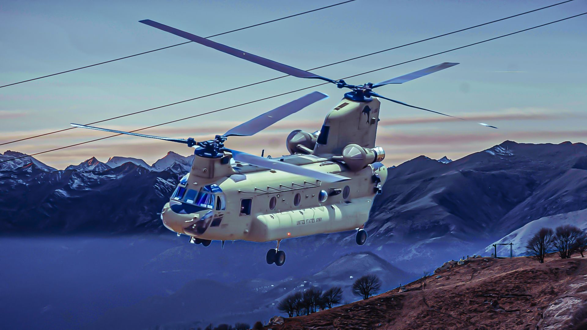 Army Helicopters Chinook