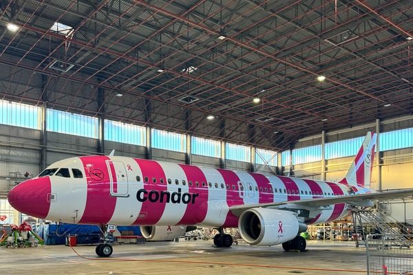 Condor's 'FlyPink' Airbus A320 Design To Raise Awareness For Breast ...