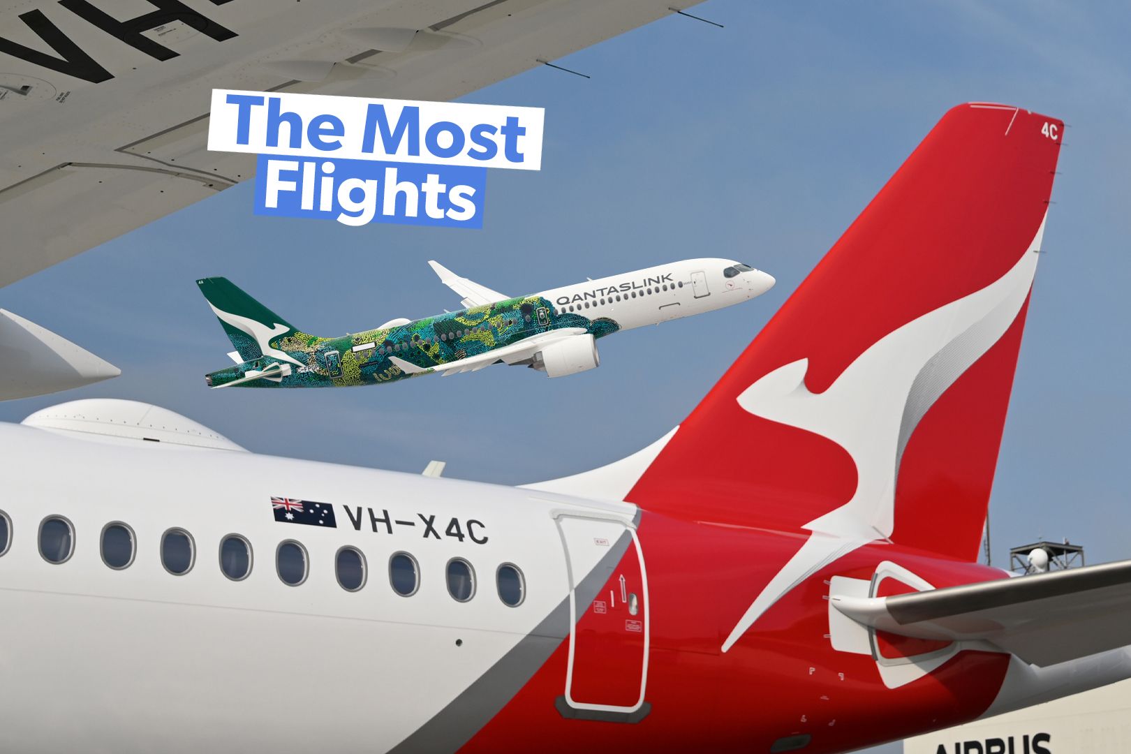 QantasLink's 7 Airbus A220-300 Routes Operating This Month