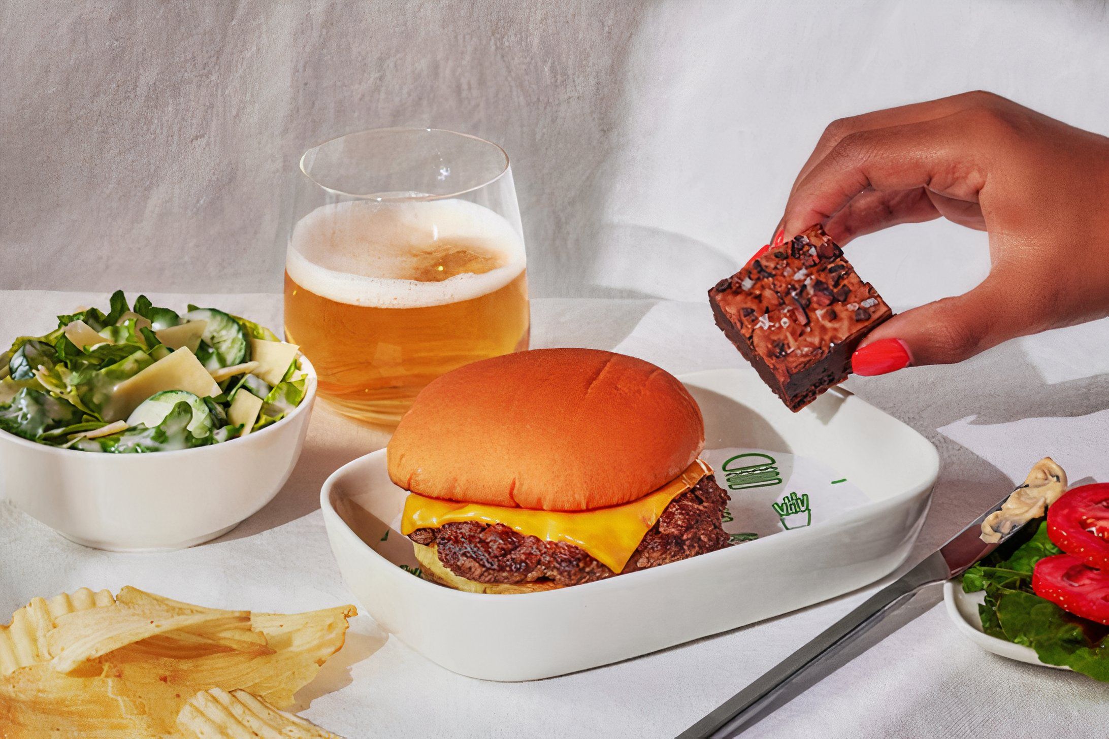 Delta Air Lines Adds Shake Shack Burgers To First Class Menu