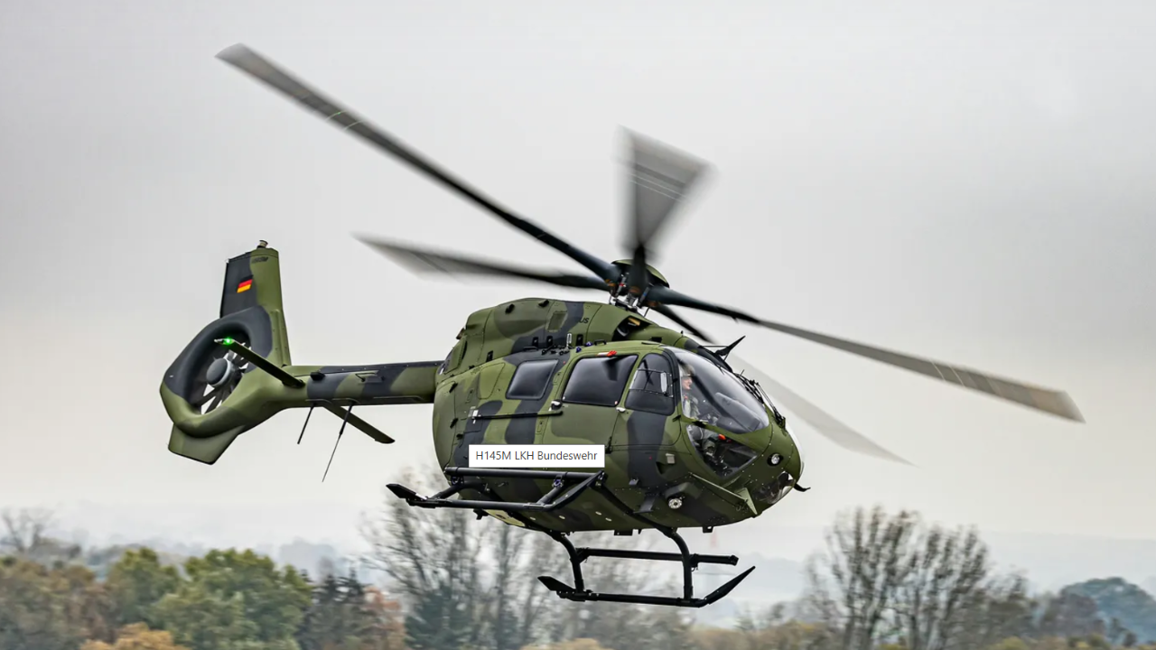 Airbus Delivers 1st H145M Light Combat Helicopter To German Armed Forces