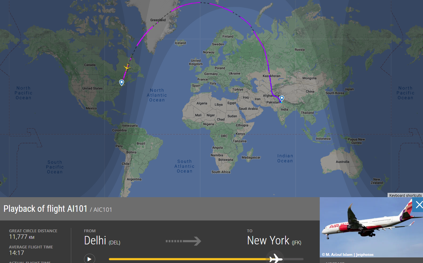 Air India Airbus A350 Debuts On Ultra-Long-Haul Delhi-New York JFK Route