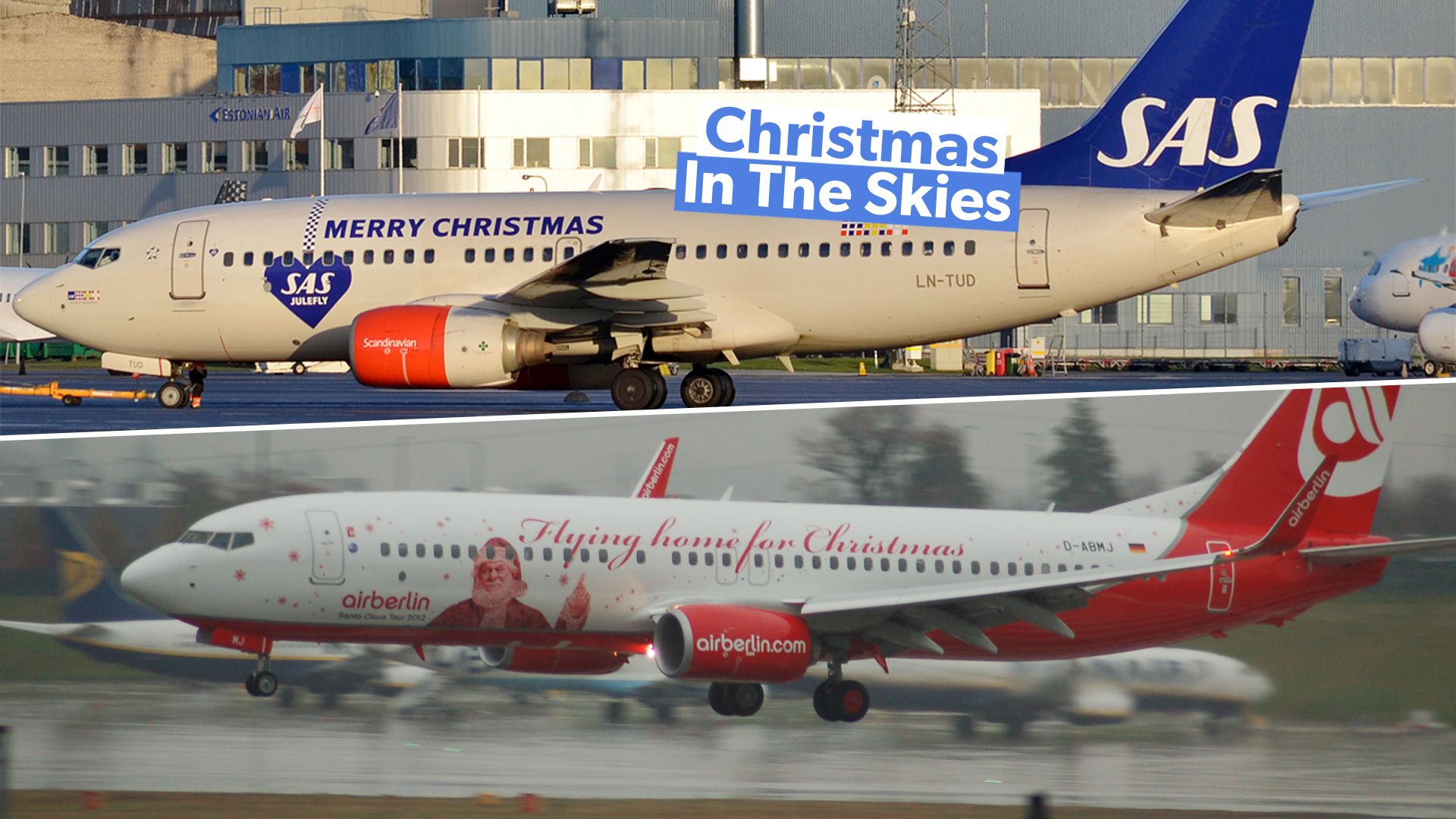 Which Airlines Have Painted Aircraft In Christmas-Themed Liveries Over The Years?