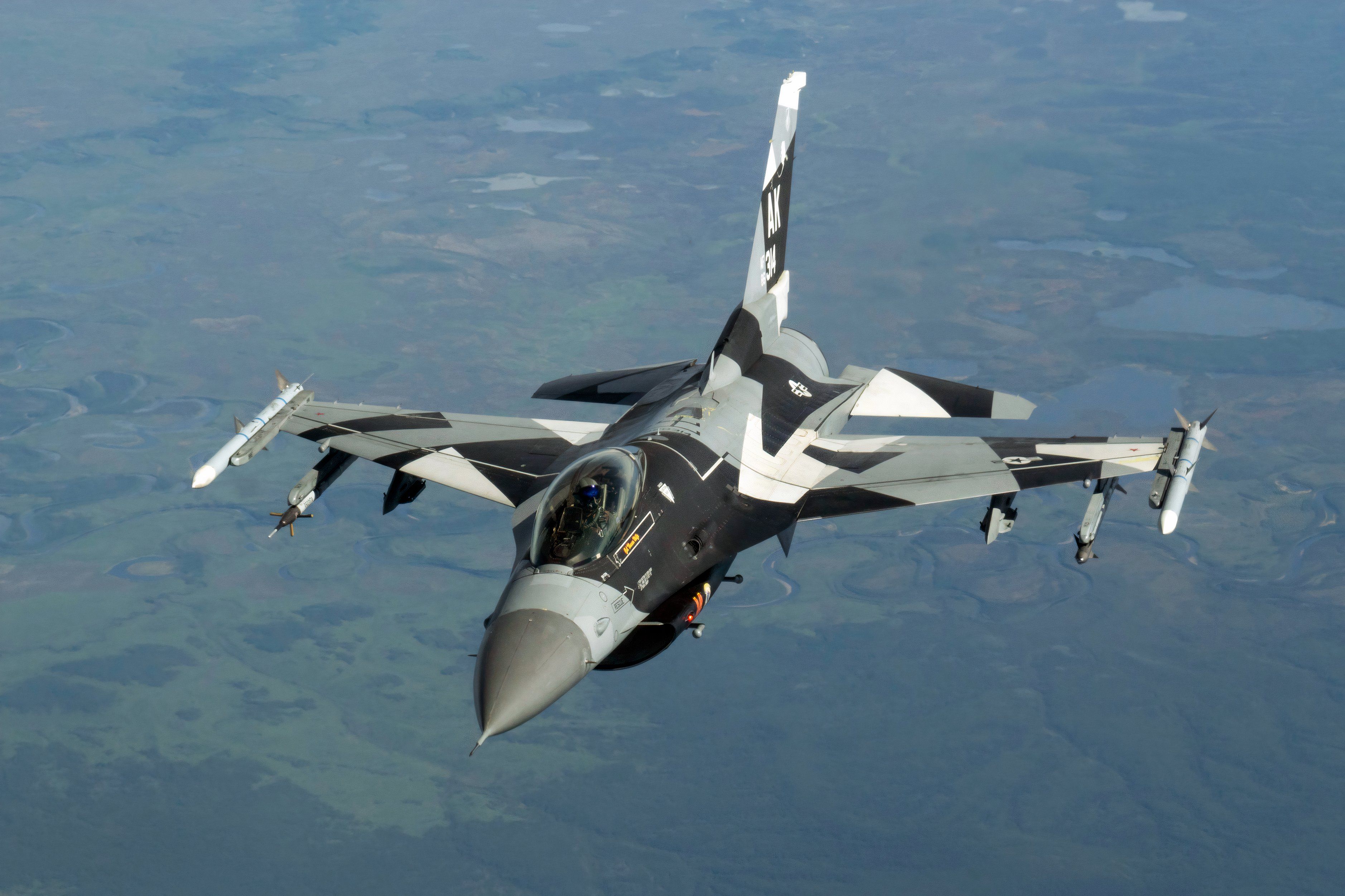 Inside The F-16 Cockpit's Golden Bubble Canopy