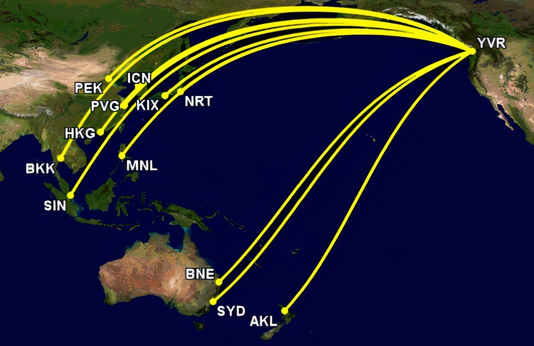 Air Canada Route Map Asia Top 5: What Are Air Canada's Longest Routes?