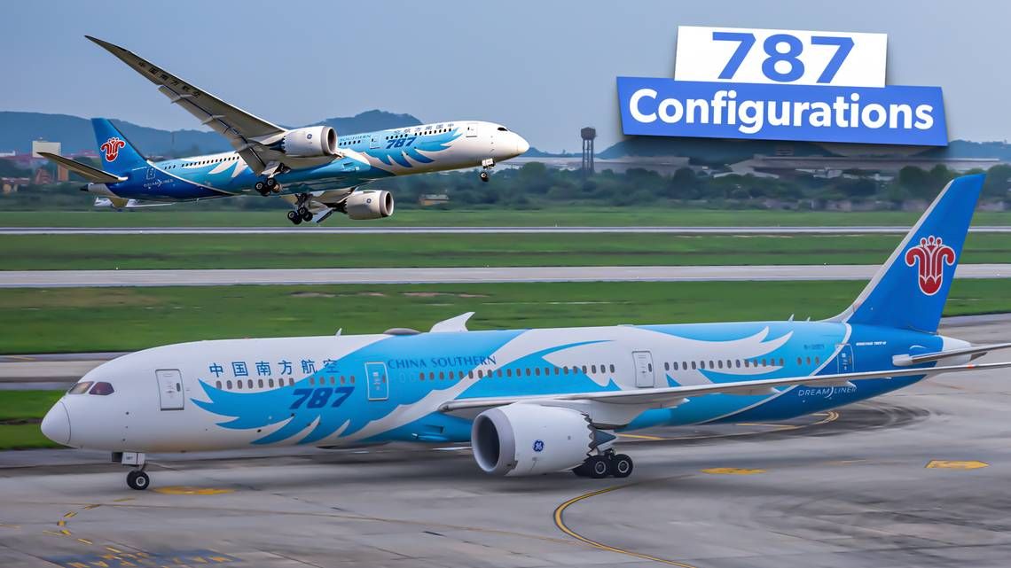 How Does China Southern Airlines Configure Its Boeing 787 'Dreamliner' Aircraft?