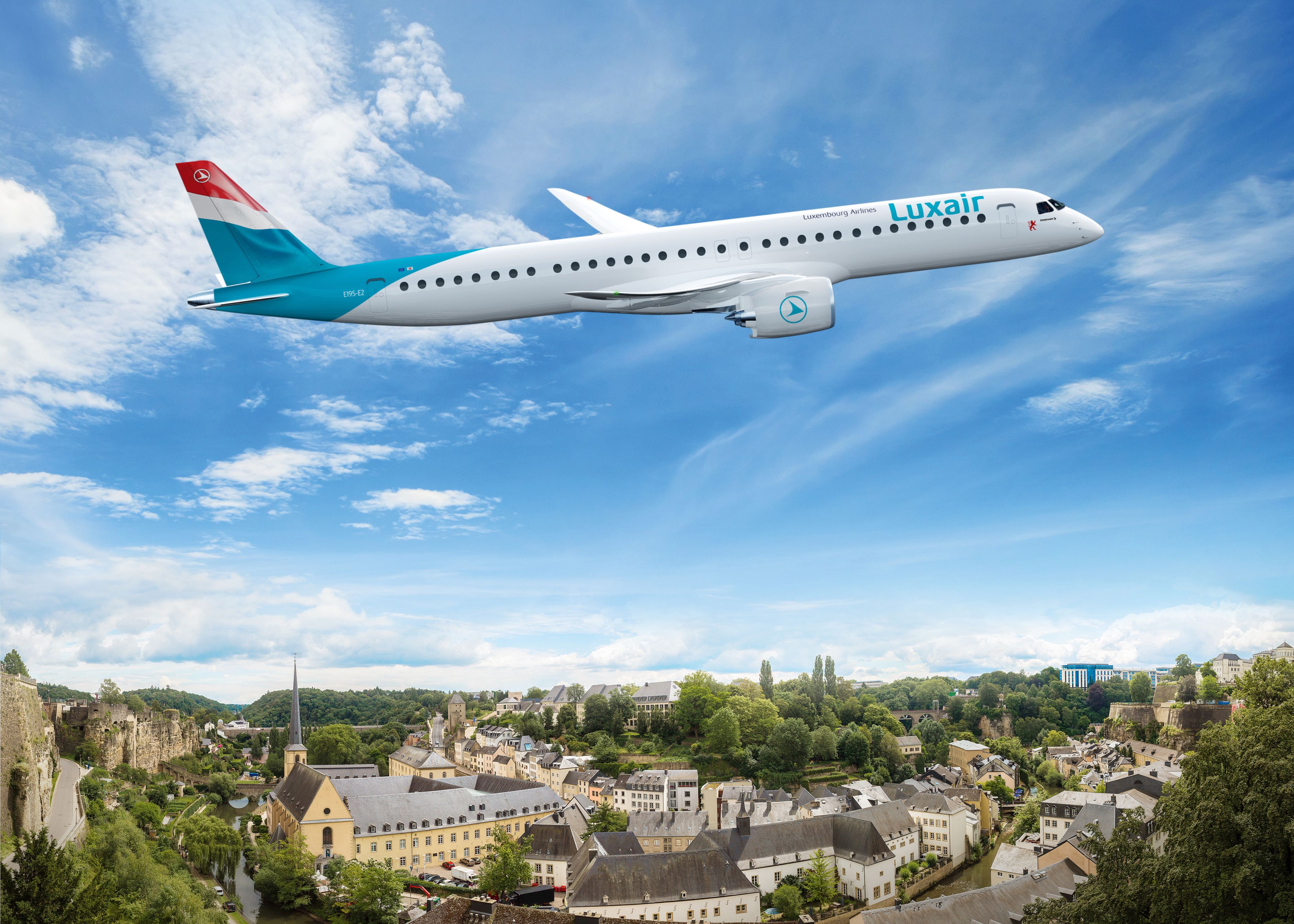 Luxair Takes Options For 2 More Embraer E195-E2 Jets