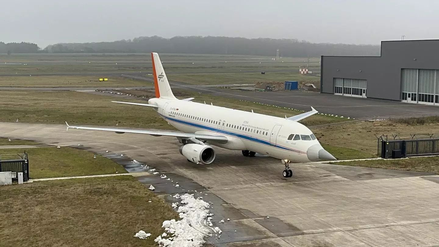 The Airbus A320 Serving As A Eurofighter Typhoon Nose Cone Testbed