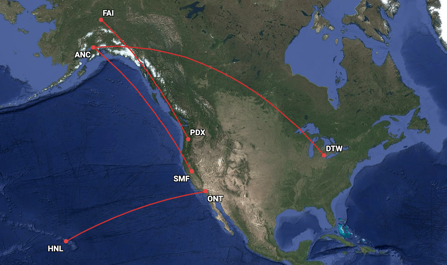 Alaska Route Map
