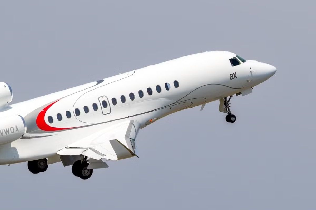 Max Verstappen's Dassault Falcon 8X