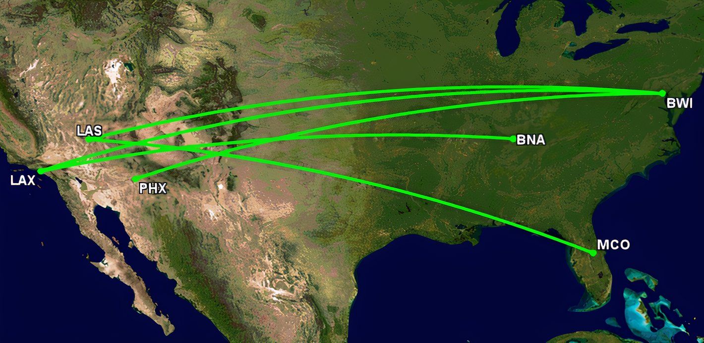 Southwest Airlines Begins 1st Overnight Flights In 54 Years