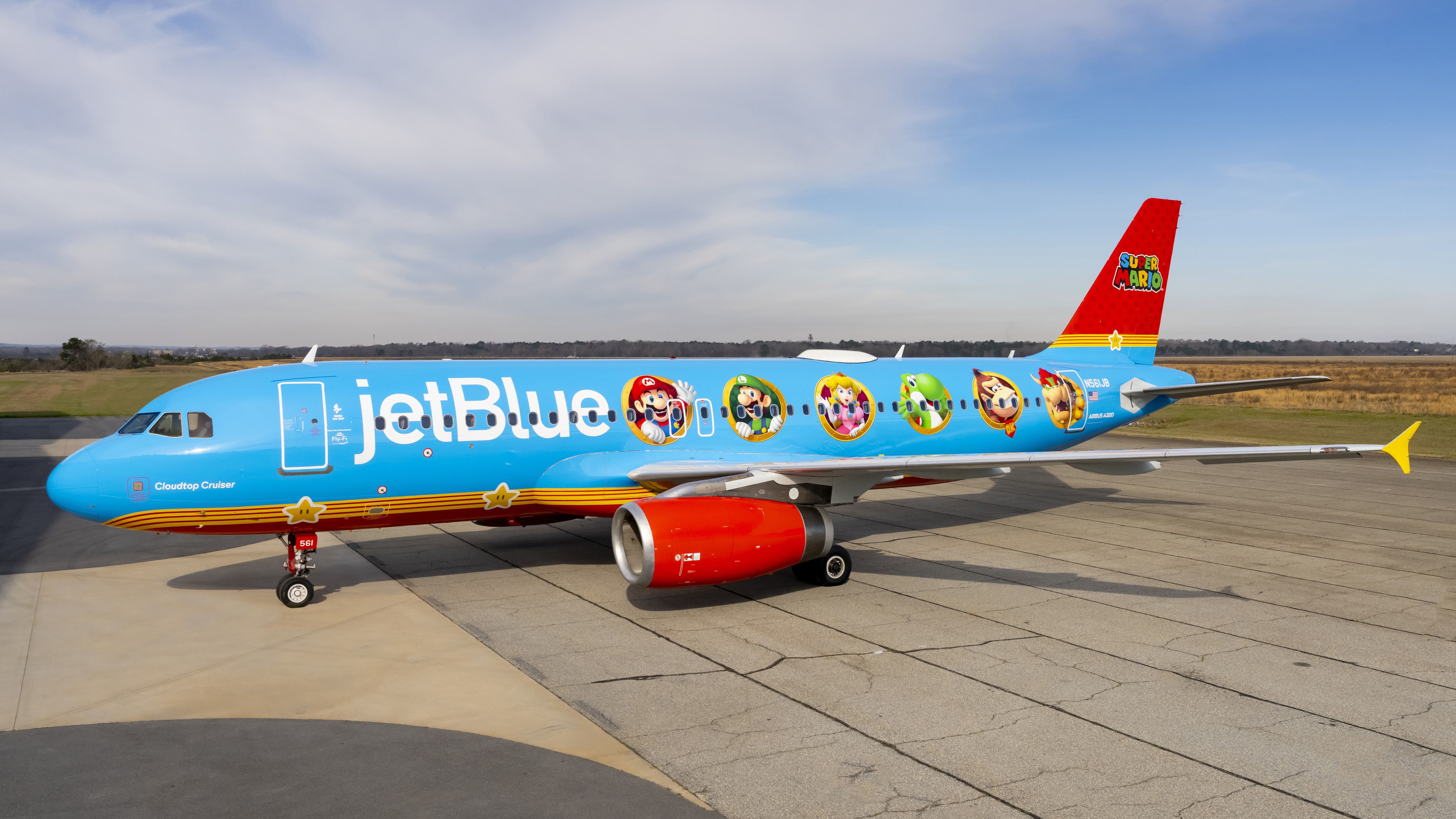 JetBlue Debuts New Mario & Friends Livery