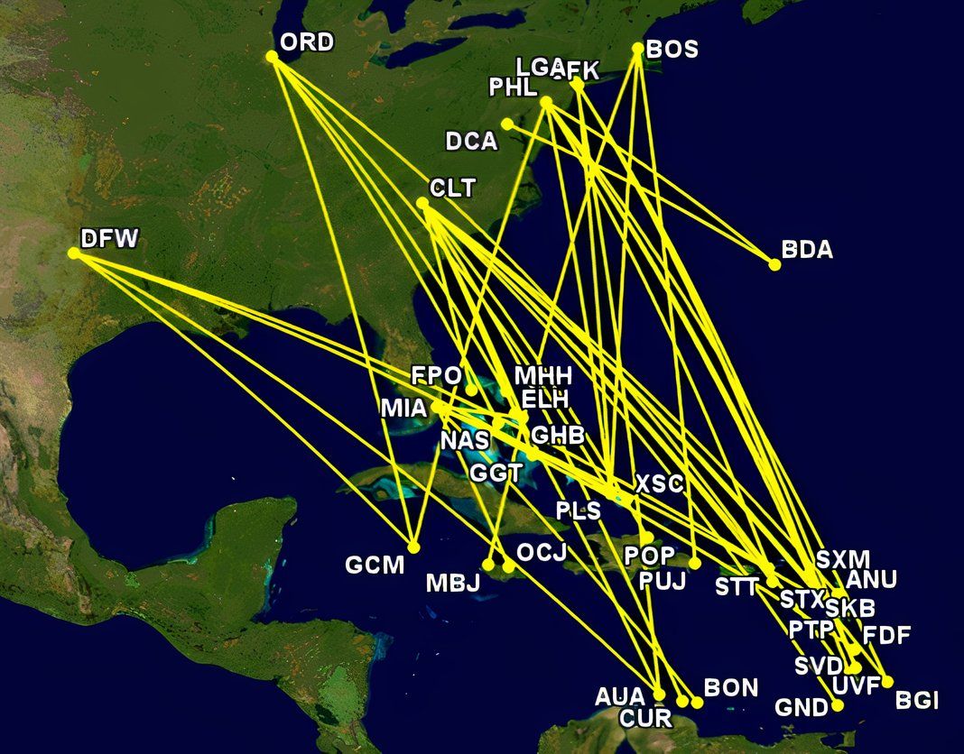 American Airlines Now Serves 43 Caribbean Destinations With The Latest ...