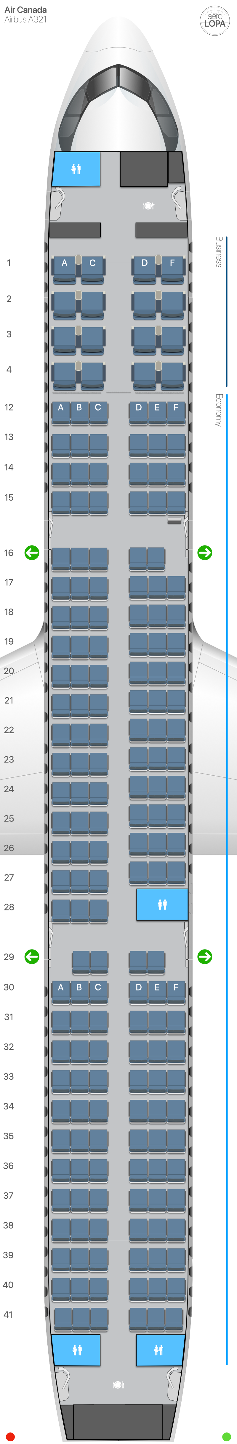 All Of Air Canada's Airbus A321 Routes Flown Once Or More Daily