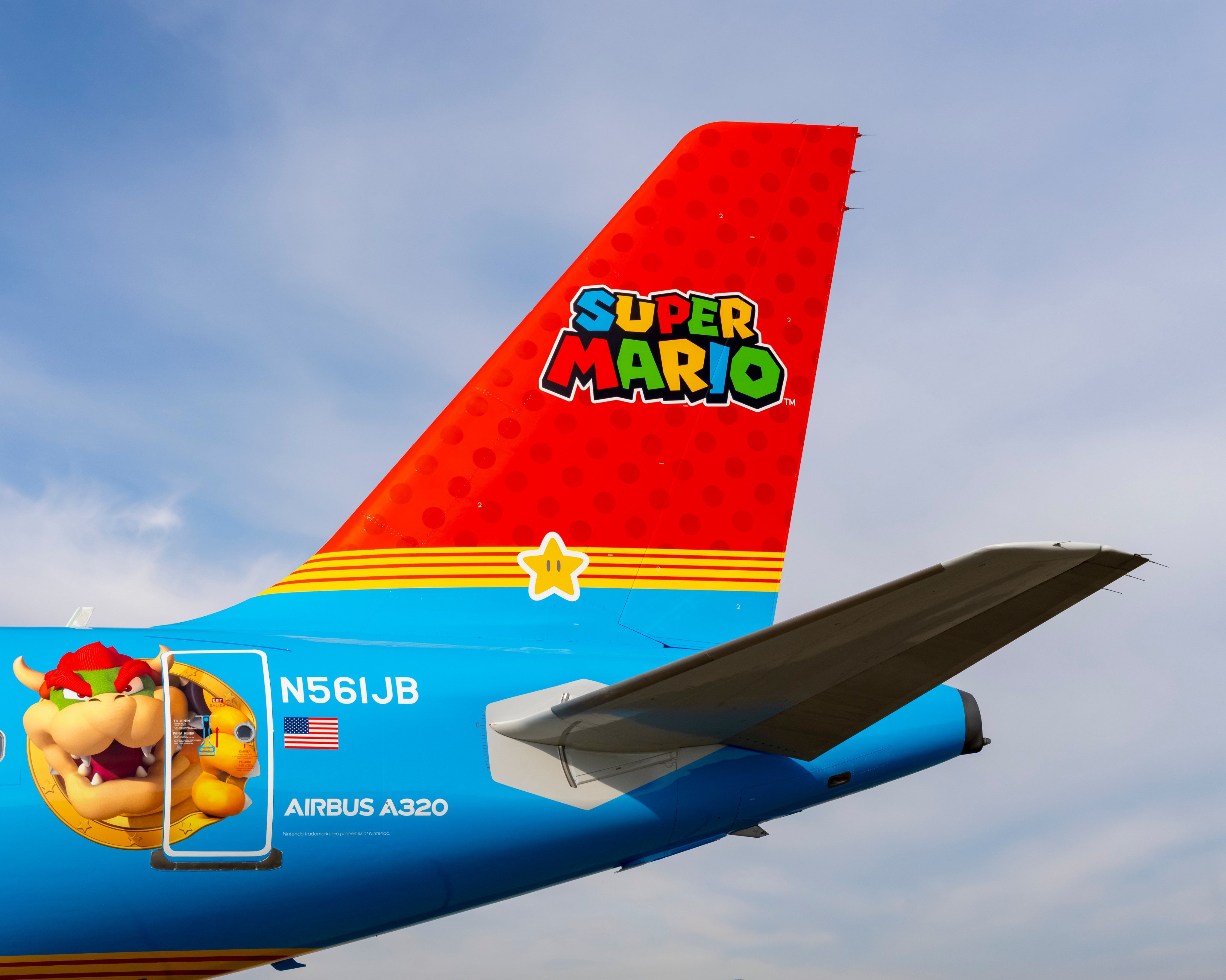 JetBlue Debuts New Mario & Friends Livery