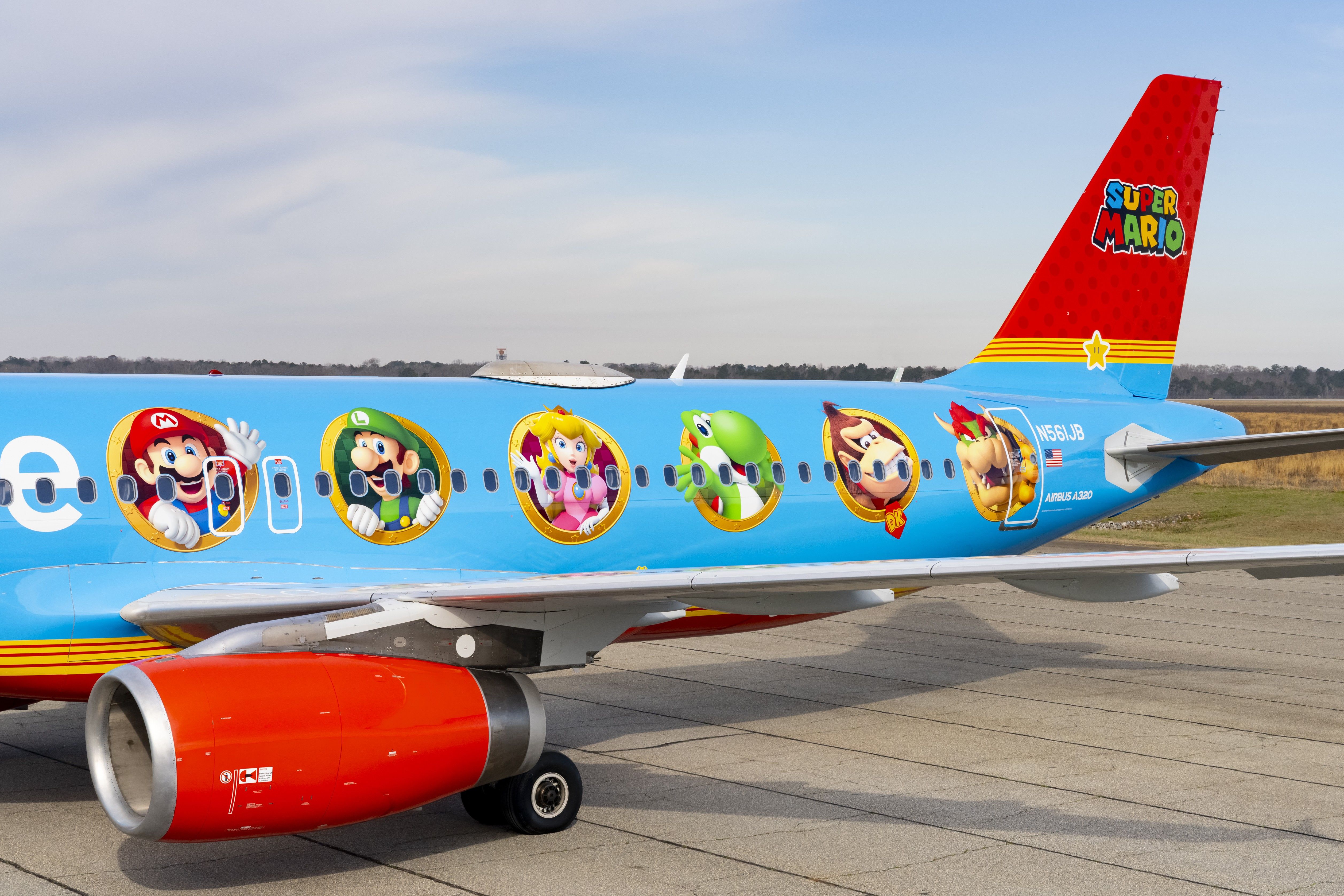 JetBlue Debuts New Mario & Friends Livery