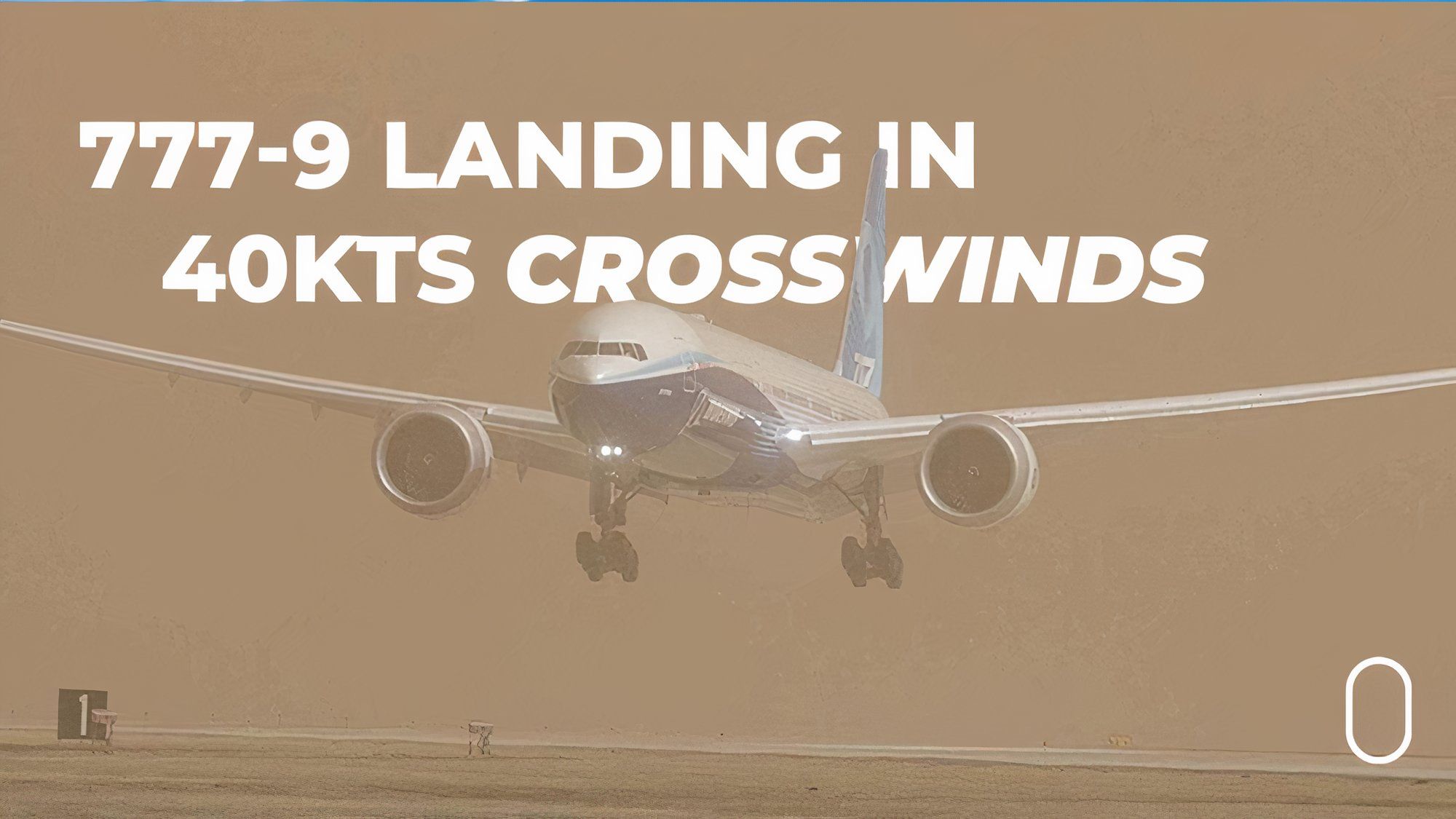 Boeing 777-9 Performs Crosswind Landing Tests