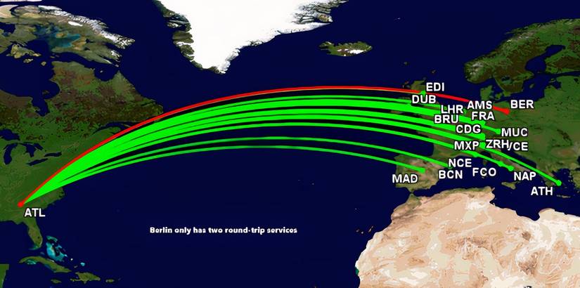 Delta Air Lines Now Serves 18 European Destinations From The World's ...