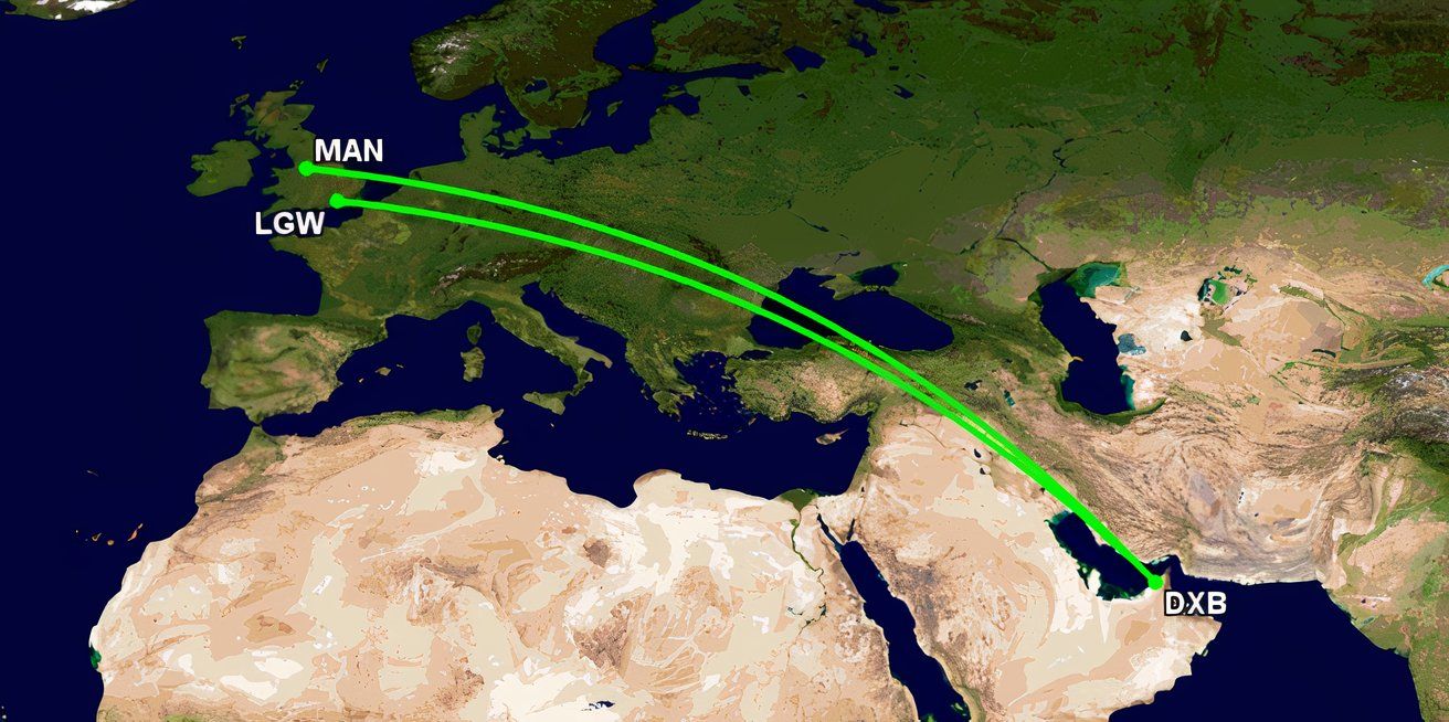 Emirates Gets Slots To Grow Manchester & London Gatwick Flights To 4 Daily